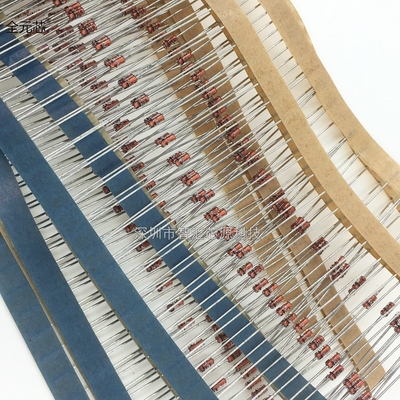 1N5231B 稳压二极管 玻璃封装 直插DO-35 0.5W 5.1V 两脚(5只)