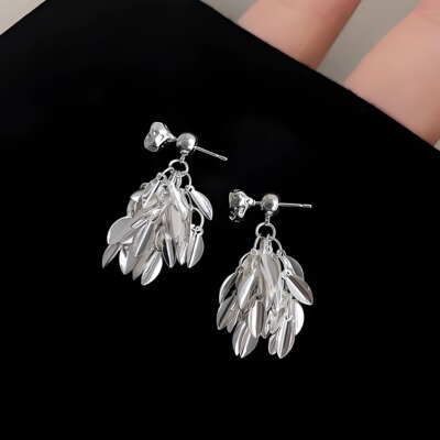 2025新款夏季925银针流苏耳环