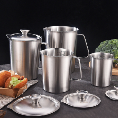 博业食品级304不锈钢量杯带刻度