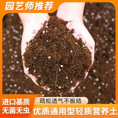 通用型泥炭营养土均衡养花种菜土育苗多肉绿植通用种植土壤