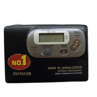 原装爱华末代旗舰jx609经典收录放磁带机随身听自动翻面重低音