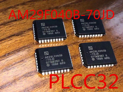 全新现货AM29F040B-70JDAMD 扇区擦除闪实体店可以直拍