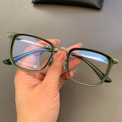 纯钛超轻男士大脸商务近视镜框