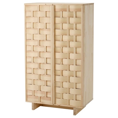 国内宜家代购IKEA PS 2026 柜子松木80x46x140 厘米收纳柜储物柜
