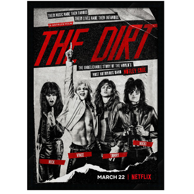 Motley Crue 劣迹斑斑 The Dirt 摇滚乐队 音乐海报 酒吧餐厅挂画