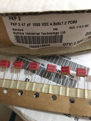 47PF 1000V WIMA电容FKP2电容 威马电容器 DIY升级电容47P 47皮法