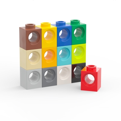 带一孔砖棕色乐高6541零件