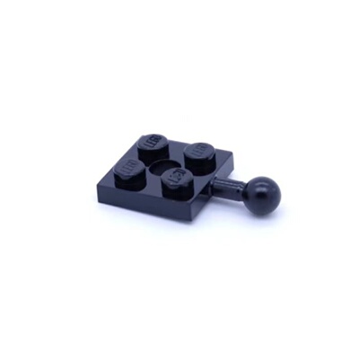 单侧带球板黑色乐高15456零件