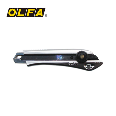 OLFA爱利华进口银黑系列旋钮式18mm大型美工刀切割刀工业用LTD-07