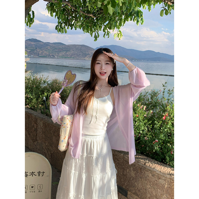 开衫女薄款配吊带夏季防晒罩衫