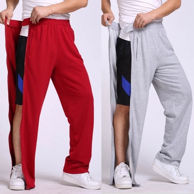 易穿脱男女脚伤骨折侧开免脱长裤