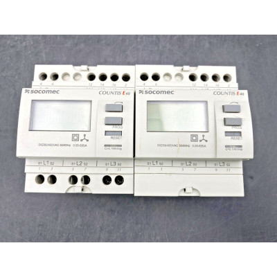 LOT OF 2 SOCOMEC COUNTIS E40 87A688 ENERGY METER