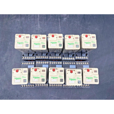 LOT DE 10 SCHNEIDER ELECTRIC RELAIS UNIVERSEL 3 CO RUMC3AB2B