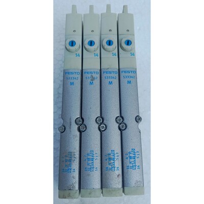 LOT OF 4 FESTO 533342 PNEUMATIC MINI AIR SOLENOID VALVE 24VD