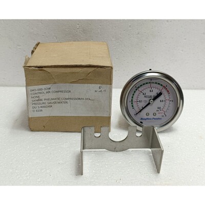 Tanabe Pneumatic Compressor H-373 Pressure Gauge DU 1/4X60X6