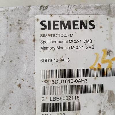6DD1610-0AH3 存储模块 MC521 2MB SIMATIC TDC/FM议价维修