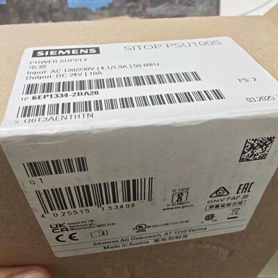 6EP1334-2BA20 工业电源 SITOP PSU100S DC24V 10A议价维修
