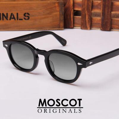 moscot玛士高全框板材墨太阳眼镜