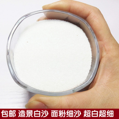 砂地台婚礼沙盘拍照布鱼草 水草造景草景沙画面粉包邮白沙子细沙