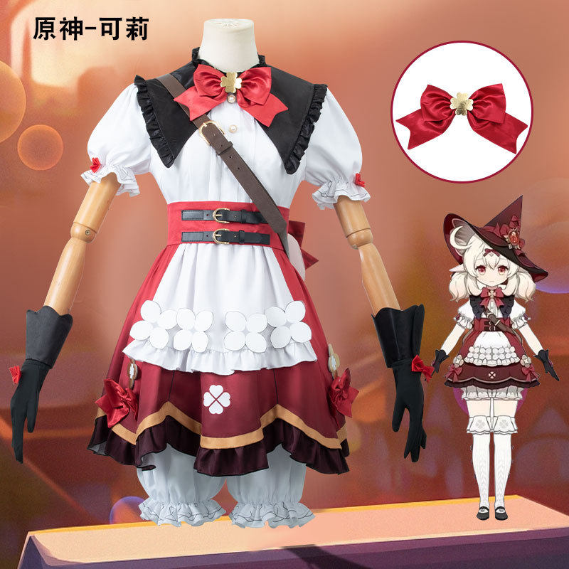 原神服可莉女巫洛丽塔cosplay游戏服装全套装动漫T恤/鞋帽/服装