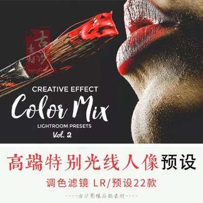 056-LR预设-22款高端特别光线人像滤镜 lightroom人像预设