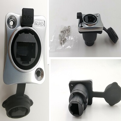 网络线RJ45数据信号防水连接器