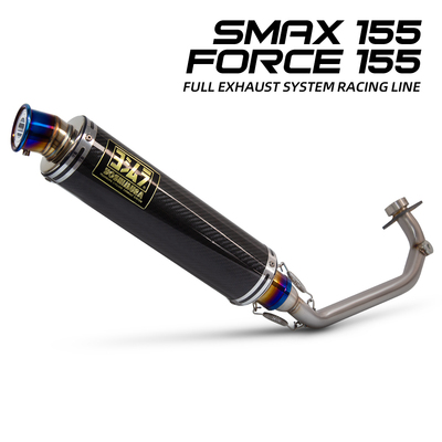 摩托踏板车山叶台湾FORCE SMAX155 NVX AEROX155前段 STB碳纤排气