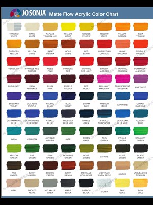 Jo sonja色卡80色/高级珠光色全套链接 拍前咨询