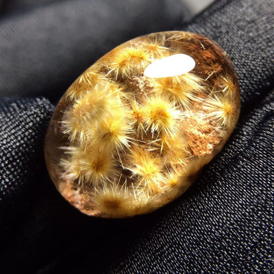 魅晶天然水晶太阳花蛋面锁骨坠