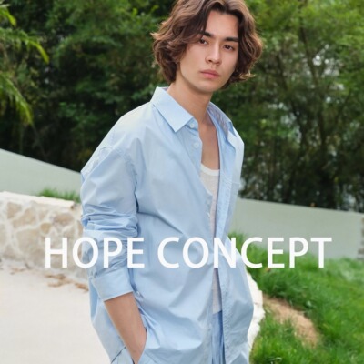 HOPECONCEPT为松弛而生的极简全棉老钱风衬衫&清凉休闲短裤06294