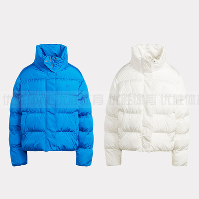 Adidas阿迪达斯 官方正品三叶草女子宽松保暖防风运动棉服 IJ8234