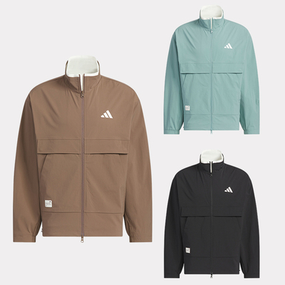 阿迪达斯M S LOGO JKT立领运动休闲宽松夹克外套JM3406 JM3407