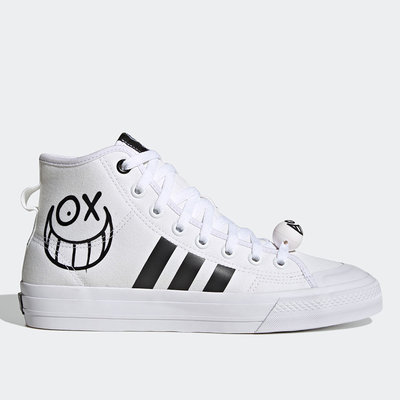 阿迪达斯NIZZA HI RF MR.A三叶草联名男女高帮休闲帆布板鞋HQ6861