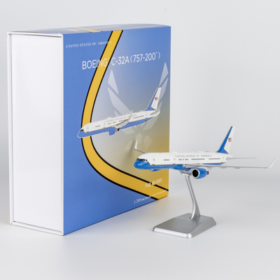 NG1:200 合金飞机模型 美国空军 C-32A (757-200)98-0001 19-0018