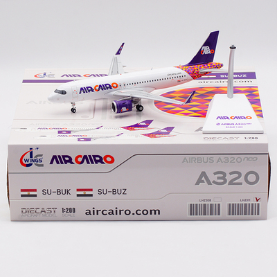 合金飞机模型开罗航空A320neo