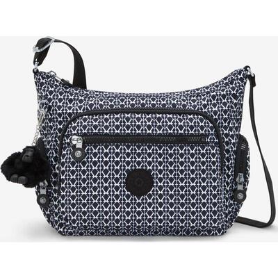 代购Kipling女士单肩包多口袋设计可调节肩带前袋拉链附带挂饰