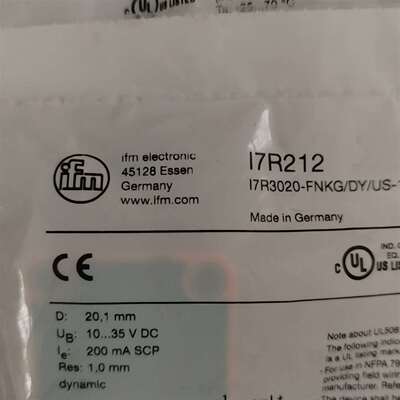 可维修易福门I7R212全新原装现货，需要的来，