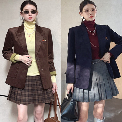 Di-sui38511职业风灯芯绒西装