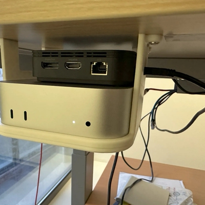 适用新款M4 Macmini桌下挂架顶部增高款可放外置硬盘支架mac配件