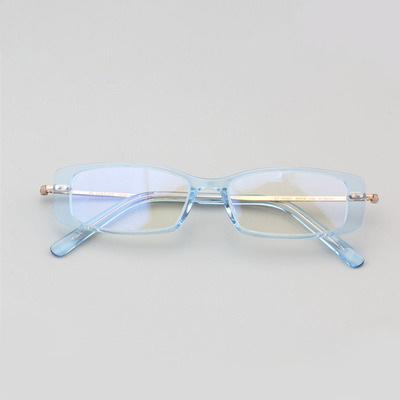 果冻色夏日超钛金属眼镜架女
