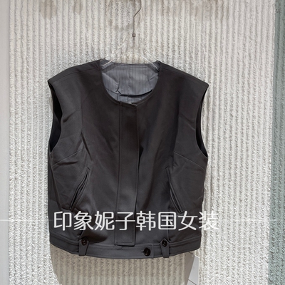 2026秋新机车风短款显瘦女马甲