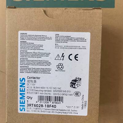 可维修3RT60281BF40西门子接触器，直流110伏 4议价