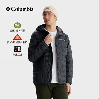 哥伦比亚银点保暖拒水650蓬羽绒