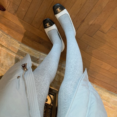 日系日系奶白色显瘦连裤袜显瘦