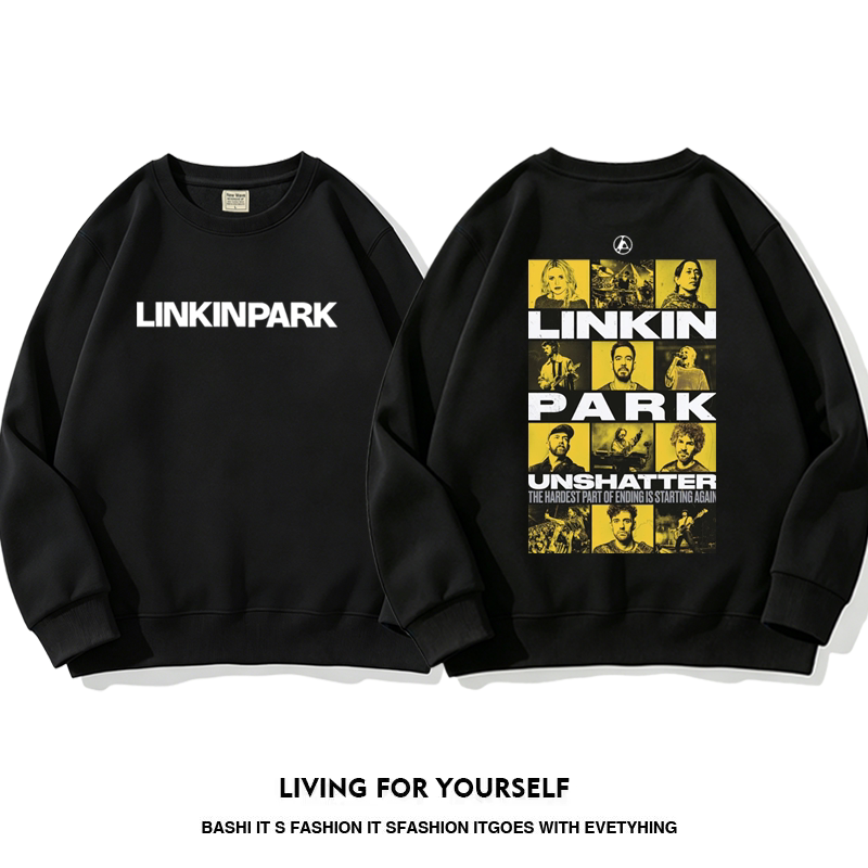 大电影摇滚乐队美式街头LINKIN PARK林肯公园周边圆领卫衣男女装