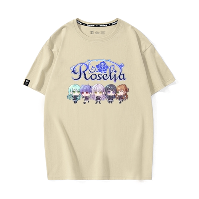 Roselia亚巡Neuweltfahrt上海公演同款周边短袖T恤男女秋冬上衣服