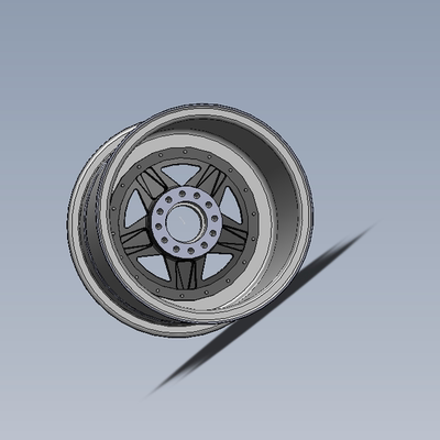 动力拼合轮毅设备模型01200512三维图纸（SLDPRT 文件）