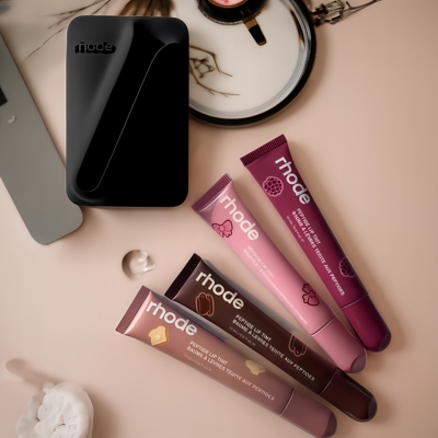 rhode唇膏正品海莉唇蜜有色口红润唇膏唇彩toast唇部ribbon镜面