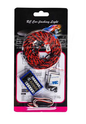 RC 遥控车模型用 12LED 新款爆闪车灯组/灯系统 炫彩四色F04622