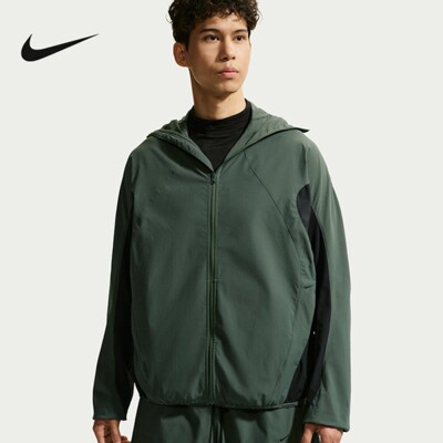 Nike耐克外套男2026秋季休闲防风速干梭织连帽运动夹克IF0904-303